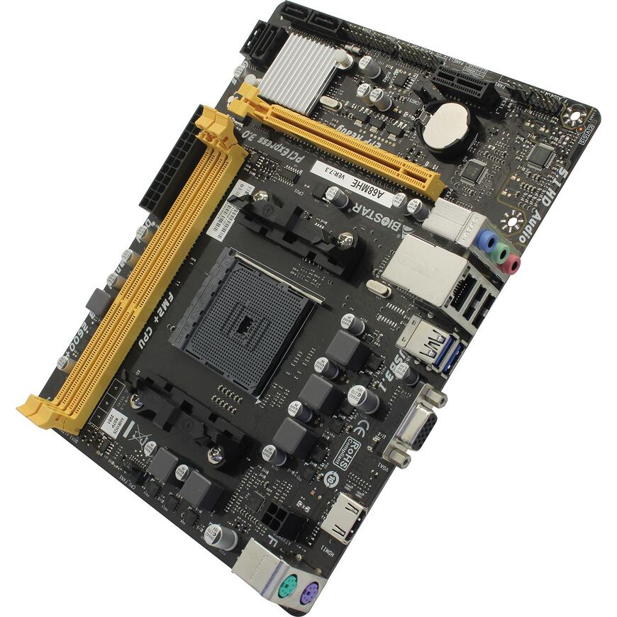 BIOSTAR A68MHE (RTL) SocketFM2+ PCI-E Dsub+HDMI GbLAN SATA MicroATX 2DDR3 - купить в Орле ...